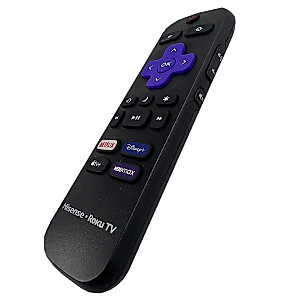Ceybo 3226001276 Remote Control for Hisense Roku Smart TV with Netflix Disney+ Apple TV HBO Max Shortcuts