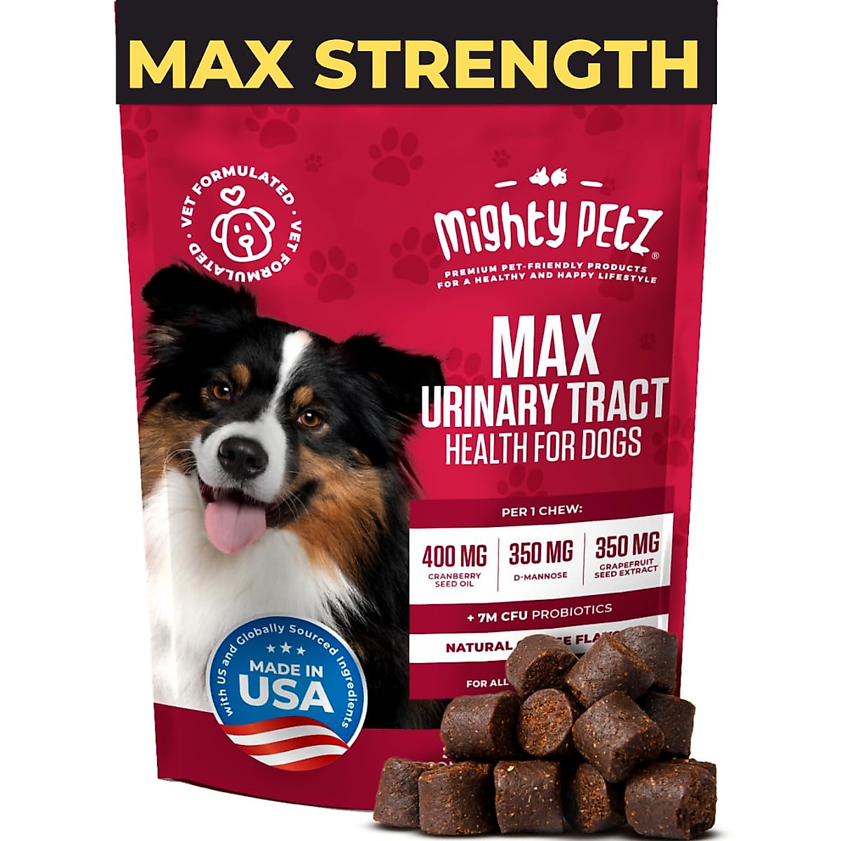 MAX Urinary Tract Support + MAX Hemp Hip & Joint Support for Dogs