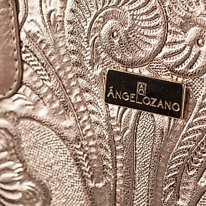 A ÁNGELOZANO Lady bag, Genuine Leather bag, Handcrafted bag, Engraved bag, Hand bag, Women's bag, Citlali Model