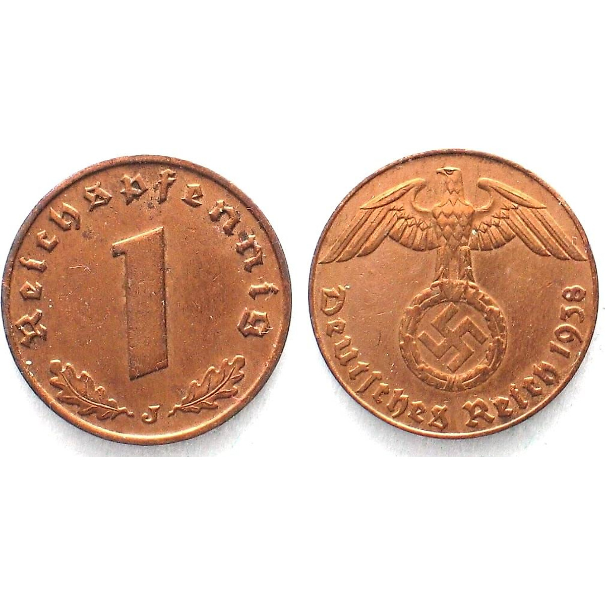 1936 Varies 7 DIFF RARE HIGH GRADE NAZI COINS!! ALL PFENNIG DENOMINATIONS (1-2 PF BRONZE, 5-10 PF BRASS) 4 w SWASTIKA!! MIXED DATES 1,2,5,10 Pfennigs Seller Average Extra Fine or better!