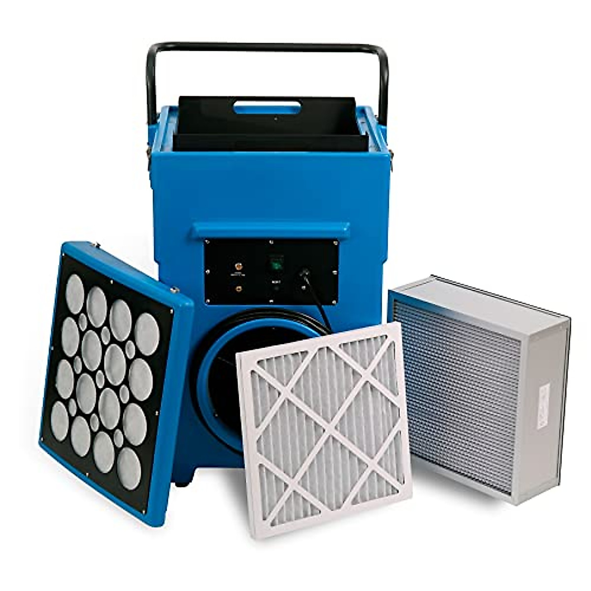 MOUNTO AF1000 1000cfm Industrial HEPA Air Scrubber Air Filtration System Dust Air Cleaner Negative Air Machine for Water Damage Restoration (ETL Listed)