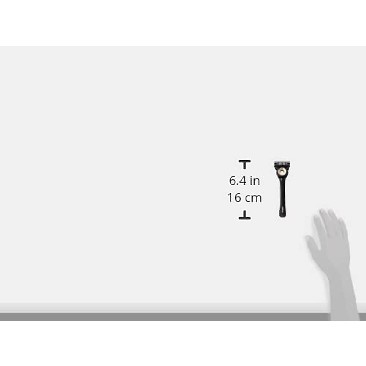 Gillette Labs Men's Razor + 1 Razor Blade Refill, with Exfoliating Bar, Includes Premium Magnetic Stand, Black & Gold Edition