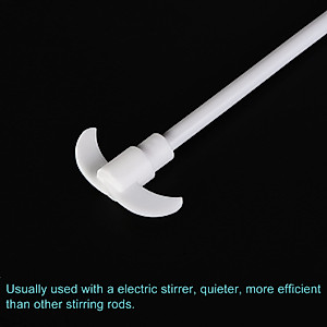 MECCANIXITY PTFE Electric Stirring Rod 250x47mm Overhead Stirrer Mixer Shaft with Foldable Paddle for Lab