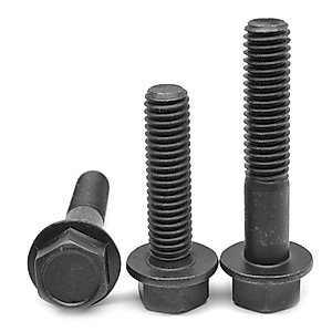 M20 x 2.50 x 100 MM Coarse Thread SAE J1199 Class 10.9 Hex Flange Screw Alloy Steel Black Phosphate Pk 10