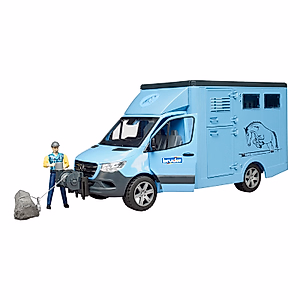 Bruder 02674 MB Sprinter Animal Transporter with 1 Horse