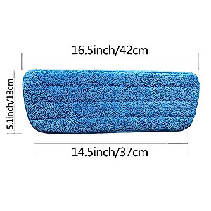 Microfiber Spray mop Replacement Blade/Microfiber mop Replacement Wet/Dry mop Cleaning pad from re-up Compatible BONA Floor Care System 4 Packs