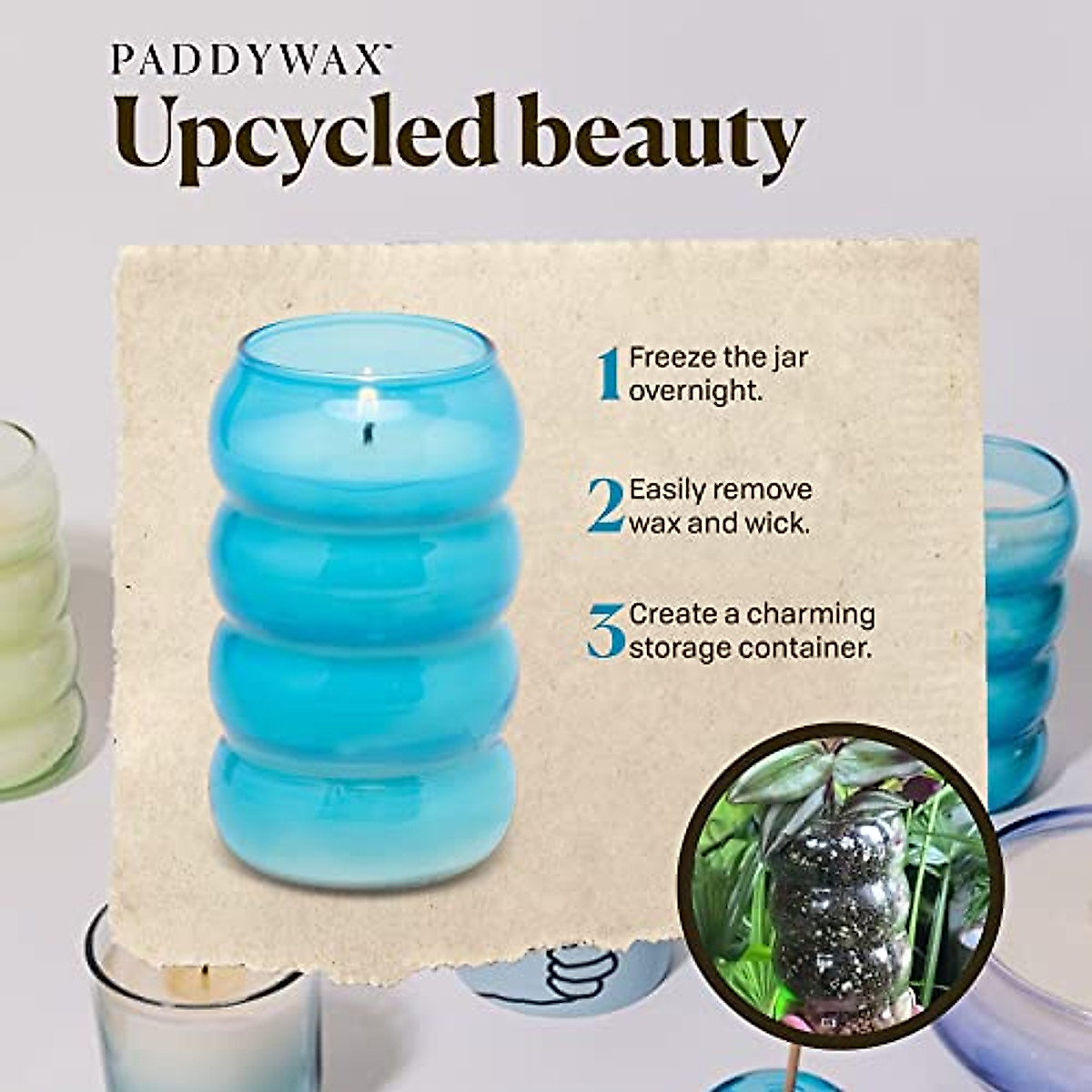 Paddywax Candles Realm Candle, 12 Ounces, Blue, Haze