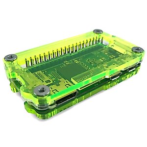 Zebra Zero Case for Raspberry Pi Zero & Zero Wireless - Laser Lime GPIO