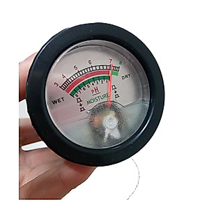 CNYST 2 in 1 Soil Moisture and PH Tester Meter Multifunctional Needle Type Soil Moisture PH Analyzer Gauge with PH Range 3 to 8 PH Moisture 1 to 8