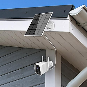 Feit Electric Solar Panel Continuous Charger Panel/SOL/CAM Compatible Feit Electric Smart Outdoor Camera CAM/WM/WiFi/BAT, 9ft Cord, Micro-USB, Adjustable Mounting Bracket