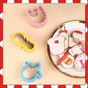 ETERSION Baby Shower Cookie Cutters 8 Pieces Baby Cookie Cutters