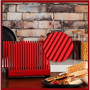 QZUKOY Foldable Toast Bread Slicer Bread Cakes Uniform Cutting for Homemade Bread Loaf