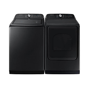Samsung 7.4 Cu. Ft. Smart Electric Dryer With Steam Sanitize In Brushed Black