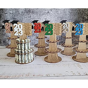 OPIL 2023 New Creative Converting Congrats Grad Card Holder,Graduation Money Holders for Graduation Decorations, Party Ornament Decor (White)