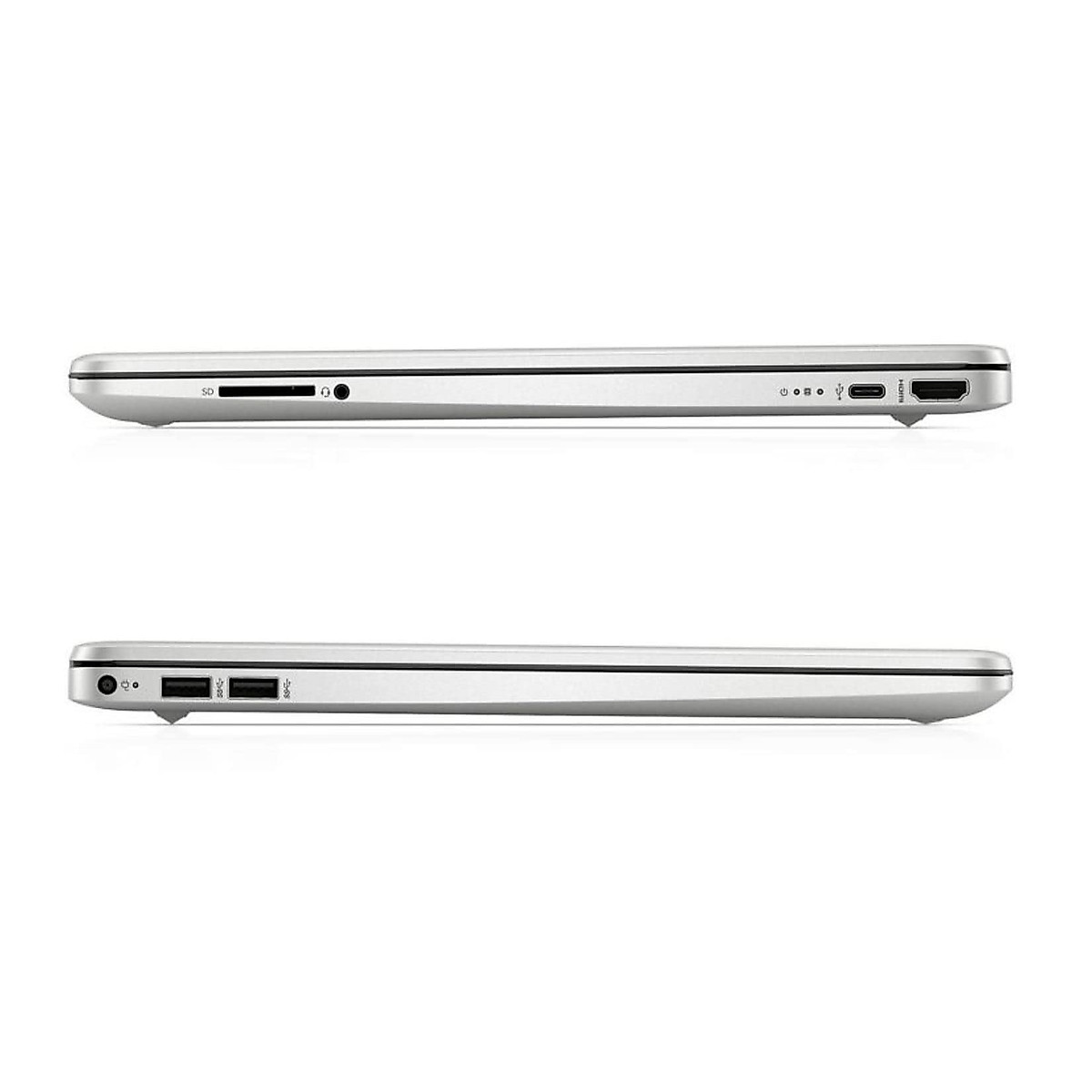 HP 15.6-inch FHD Non-Touch, 512GB SSD, 2.1GHz Ryzen 5 5500U 6 Core (8GB RAM, SD Card Reader, AMD Radeon Graphics, Windows 11 Home S) Silver, 15-ef2040tg