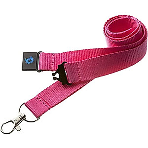 Childrens Sized Fun Neck Lanyards with Safety Breakaway - Made Exclusively for Children (Pink)