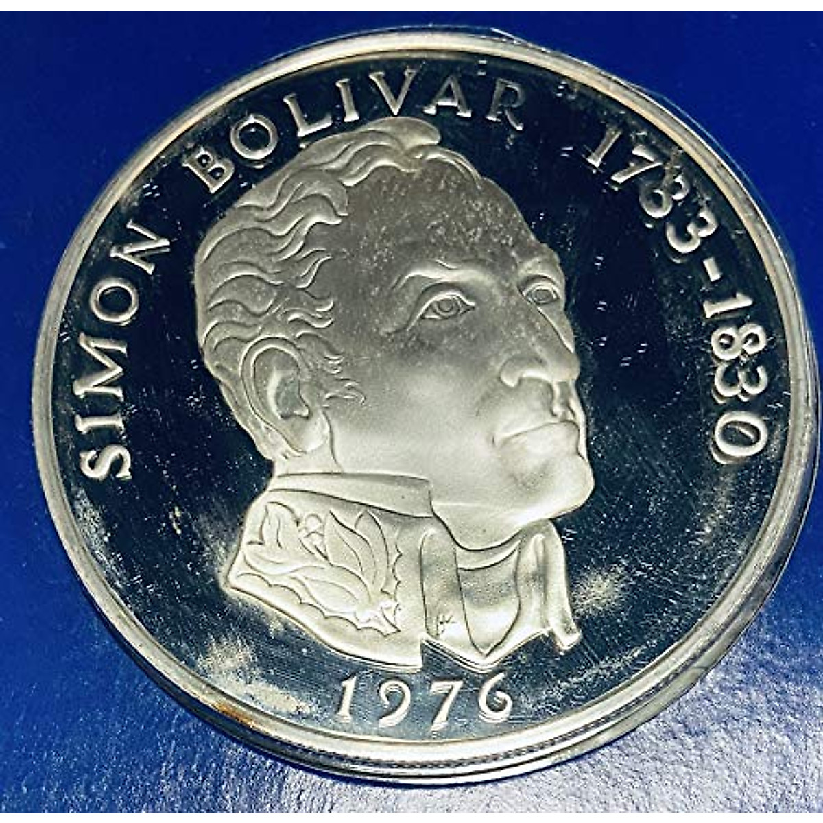 PA 1976 Republic of Panama Proof Coins Simon Bolivar .925 Silver Box & COA Proof