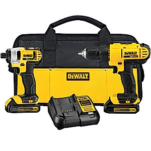 DEWALT Mechanics Tool Set, 1/4" & 3/8" & 1/2" Drive, SAE/Metric, 205-piece (DWMT81534) and 20V MAX Cordless Drill and Impact Driver, Power Tool Combo Kit with 2 Batteries and Charger (DCK240C2)