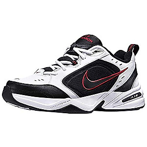 Nike Men's Air Monarch IV Cross Trainer, White/Black, 9.5 Regular US