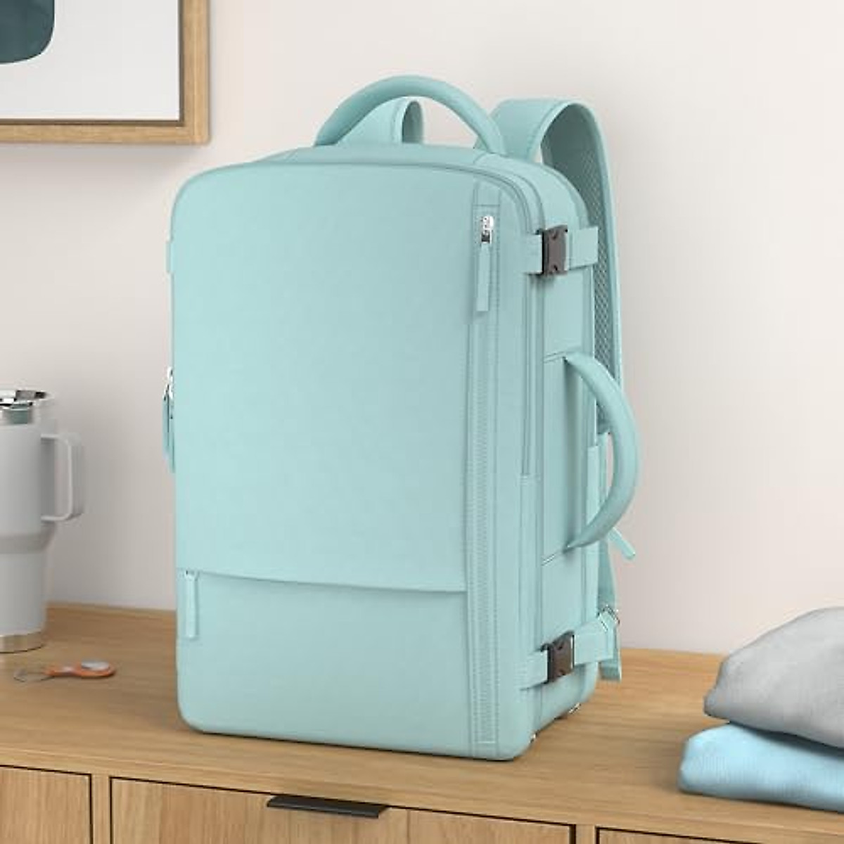 Sinaliy Large Travel Backpack for Women, 40L Carry On Backpack, 17 Inch Laptop Waterproof Backpack, College Bookbag, Backpack for Women, as Person Item Flight Approved