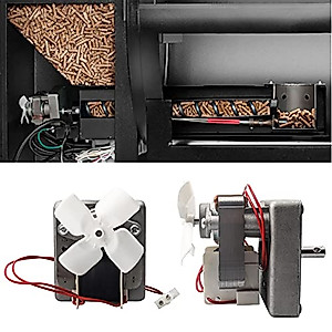 Upgraded 2.0RPM Auger Motor Replacement Parts with More Power, Compatible with Traeger, Pit Boss, and Camp Chef Wood Pellet Grill Smokers Motor Accessories, AC120V 60Hz 2 Pole Universal Feeding Gear