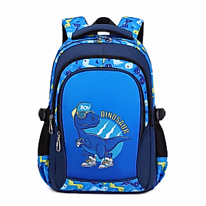 Lmwzh Backpack For Boys Kindergarten Preschool Elementary School Bags Kids Bookbag Waterproof Durable Blue（2023 Model）