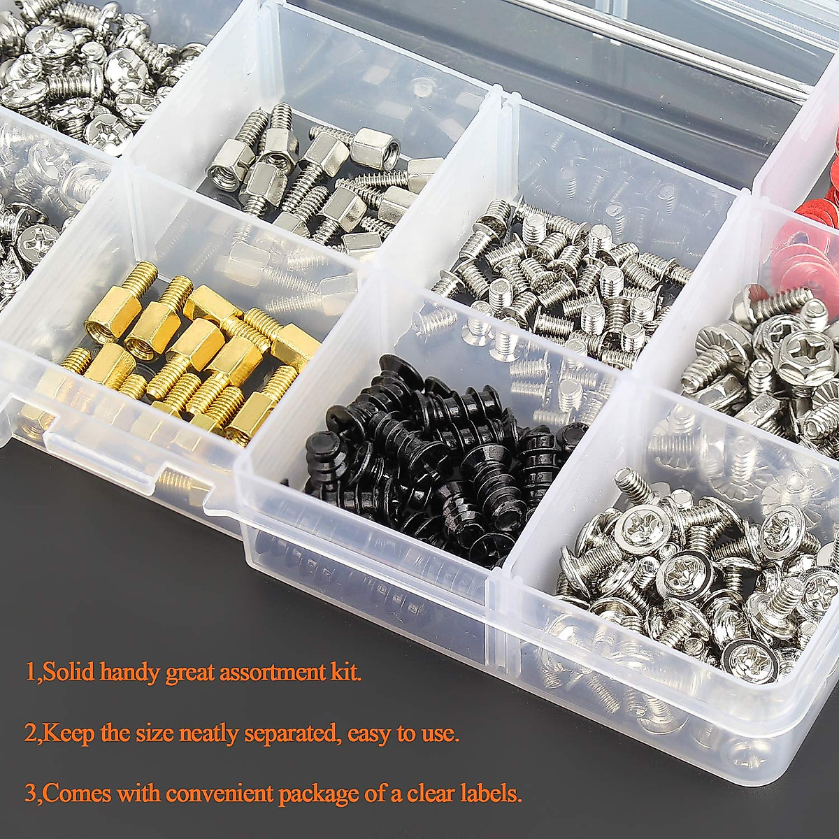 HELIFOUNER 421 Pieces Computer Standoffs Screws Assortment Kit with a Screwdriver