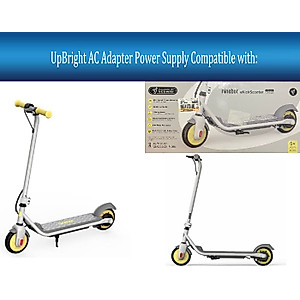 UpBright 25.2V AC/DC Adapter Compatible with Segway Ninebot Zing C8 C10 C20 E8 E10 E12 C Z Series ZINGC8 ZINGC10 ZINGC20 082-07-0012 21.6V Li-ion Battery eKickScooter Electric Scooter 24.2V Power