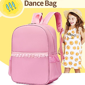 Yitengteng Ballet Dance Backpack Little Girls Ballerina Bag for Dance Toddler Gymnastics Latin Dance Yoga Tap Dance Jazz Storage Bag High Capacity