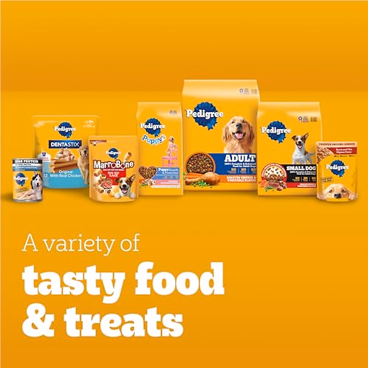 PEDIGREE CHOPPED GROUND DINNER Adult Soft Wet Dog Food, Beef, Bacon & Cheese Flavors, 3.5 oz Pouches, 16 Pack