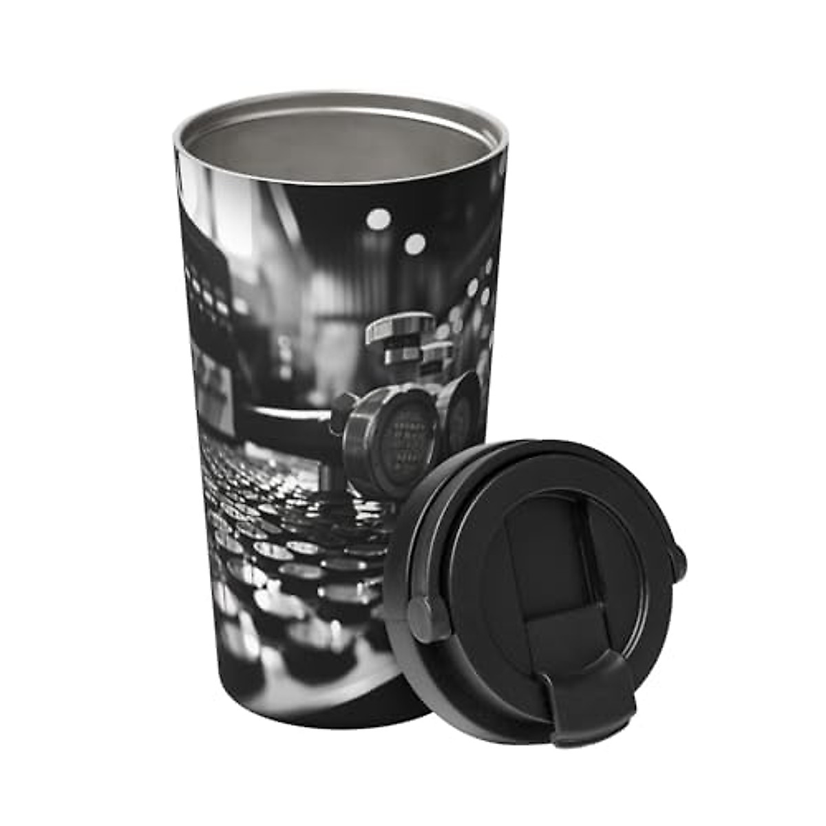 WANGXUEE Movies Clapperboard Print 500ml Stainless Steel Travel Tumbler Double Wall Vacuum Insulated Coffee Mug