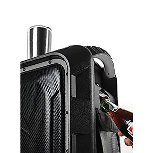 ECOXGEAR EcoBoulder+ GDI-EXBLD810 Rugged Waterproof Floating Portable Bluetooth Wireless 100 Watt Speaker and PA System (Gray)