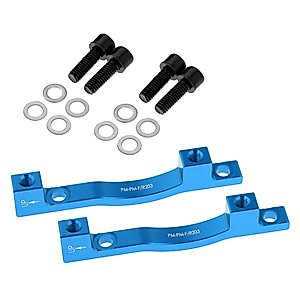 Universal 203mm MTB Road Bicycle Bike Disc Brake Mount Post Adapter Replacement accessories , Blue
