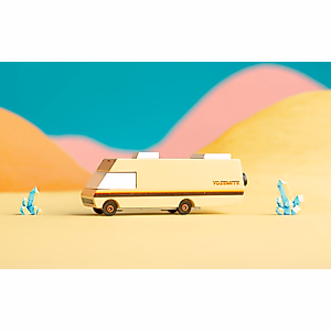 CANDYCAR® Wooden Diecast Collection - Yosemite RV, Premium Handcrafted Beech Wood Toy Car