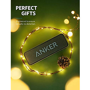 Anker Bluetooth Speakers, Soundcore Bluetooth Speaker with Loud Stereo Sound, 24-Hour Playtime, 66 ft Bluetooth Range, Built-in Mic. Perfect Portable Wireless Speaker for iPhone, Samsung (Renewed)