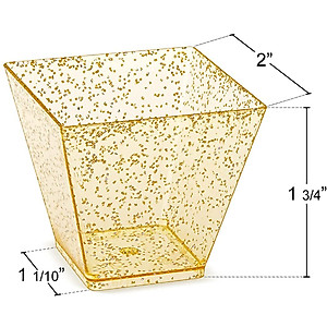 150 Pcs 2 Oz 60ml Small Square Dessert Cups with Spoons 150 Set Plastic Ice Cream Dessert Bowls Disposable Dessert Cake Cups Salad Sundae Dessert Cups Snack Appetizer Cups Serving Bowl Party Favor