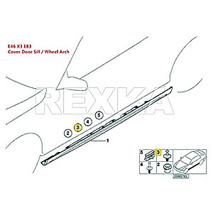 Rexka 40pcs Bumper Trim Wheelhouse Liner Push-Type Retainer Clip Rivet Compatible with BMW 51-11-8-174-185 51118174185