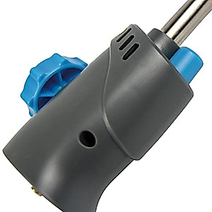 BLUEFIRE MRS-7014B Trigger Start Gas Welding Torch Head for Propane & MAP PRO Fuel,Extend 1.5" Burning Tube Nozzle Piezo Self Ignition Handhold Cylinder Soldering Brazing Triple-Point Flame