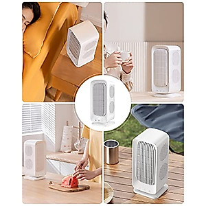 SWEETFULL Desk Fan,10000mAh Battery Operated Tower Fan Portable Fan Small Personal Table Fan, Oscillating Fan,5 Speed Rechargeable Battery Cooling Electric Fan for Bedroom Office Outdoor Indoor