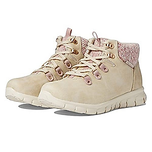 Skechers Women's Synergy-Pretty Hiker Fashion Boot, Natural/Pink, 11