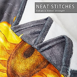 Sunflower Blanket You are My Sunshine Blanket Sunflower Decor Sunflower Gifts for Women/Daughter/Mom/Wife Granddaughter Blanket Soft Cozy Flannel Fleece Throw Blankets for Women 50"x60"