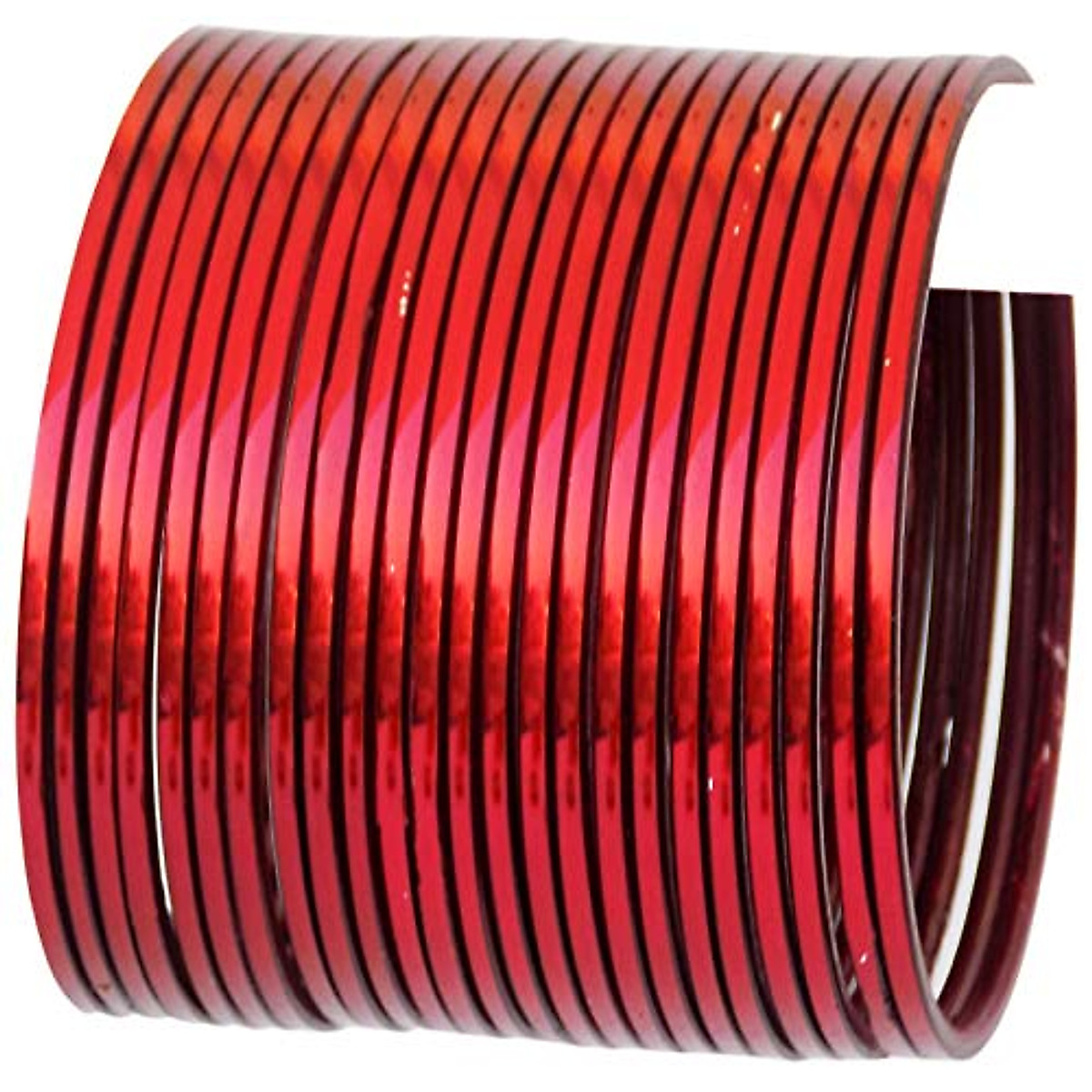 JD'Z COLLECTION Indian Ethnic Metal Bangles Set For Women, Costume Matching Bollywood Fashion Jewelry Bracelet Traditional Plain Churi Bangles Set Of 24 (Mehroon, 2.8)