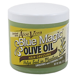 Blue Magic Olive Oil Hair Dressing with Aloe Vera 12 Ounce