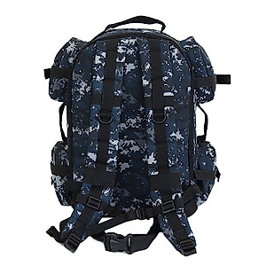 NPUSA Men's Large Expandable Tactical Molle Hydration ReadyBackpack Daypack Bag - ACU Navy Digital Camo
