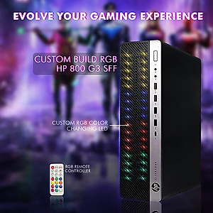 HP EliteDesk 800 G3 Computer Desktop PC, Intel Core i5-6500, 16GB RAM, 512GB M.2 SSD (Fast Boot), 1TB HDD, GeForce GT 1030 2GB, Gaming KB & M, Windows 10 Pro (Renewed)