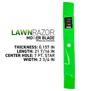 8TEN LawnRAZOR Mower Blade Set for John Deere 42 inch Cut Deck GX22151 GY20850 AM137333 AM137328 AM141033 (Mulching)