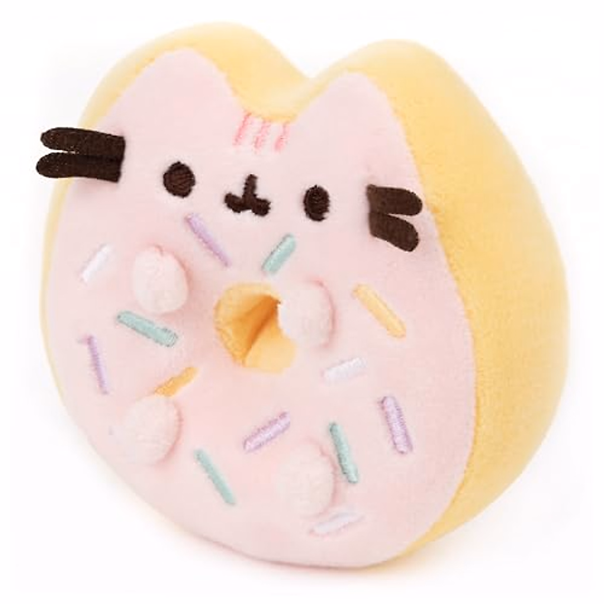 GUND Sprinkle Donut Pusheen Sweet Dessert Squishy Plush Stuffed Animal Cat Squishy and Satisfyingly Stretchy Fabric, for Ages 8 and Up, Pink and Mint, 4”