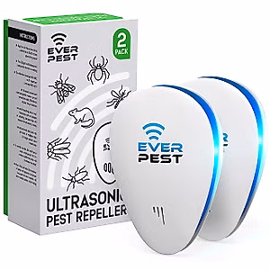 Ultrasonic Pest Control Repeller - 2 Pack Repel Rodents, Ants, Cockroaches, Bed Bugs, Mosquitos, Fruit Flies, Spiders & Bats Cricket Flea Moth Roach Scorpion Squirrel Rat Ultrasound Repellant Plug