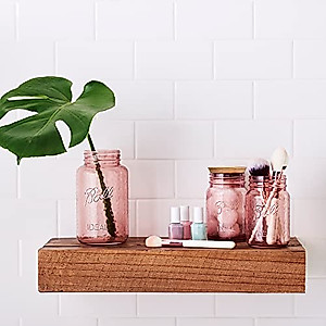 Ball Jar Rose Vintage Regular Mouth Pint Canning Jars, 4 Pack