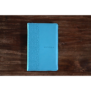 Biblia Reina Valera 1960 letra grande. Símil piel aguamarina, cremallera, tamaño manual/Spanish Bible RVR 1960. Handy Size, Large Print, Leathersoft Aqua,